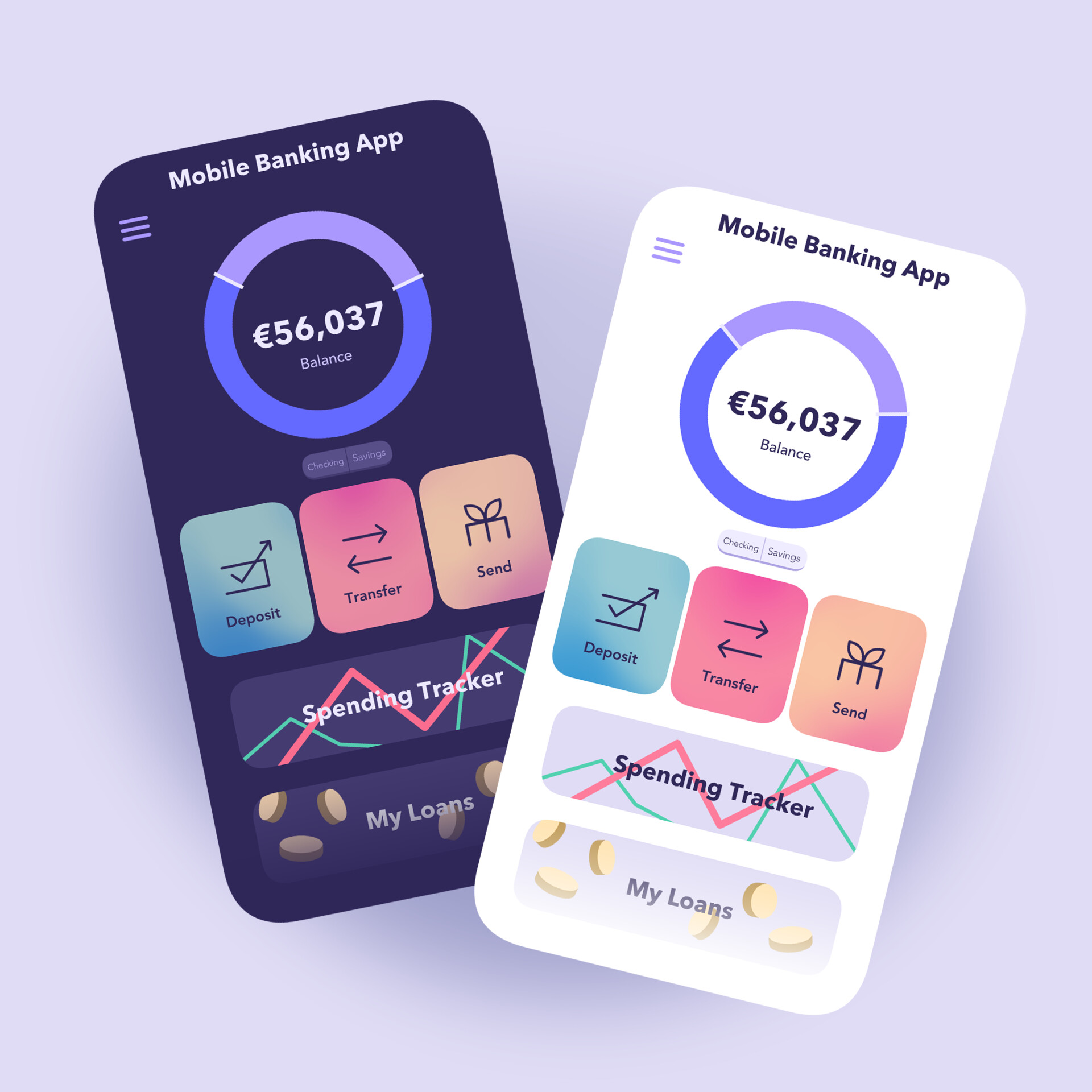 ArtStation - Mobile Banking App - Spending Tracker Concept