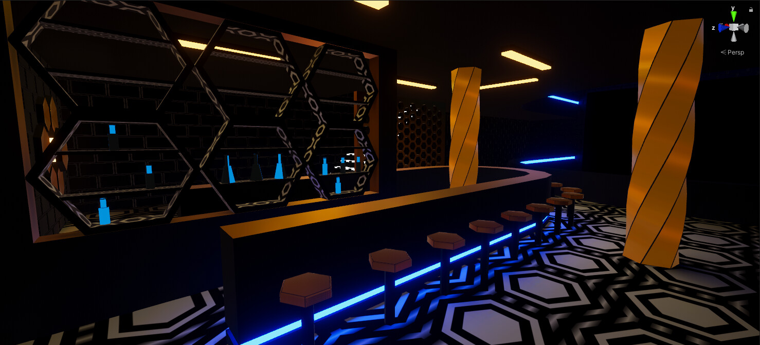 ArtStation - Neon Hex Nights club