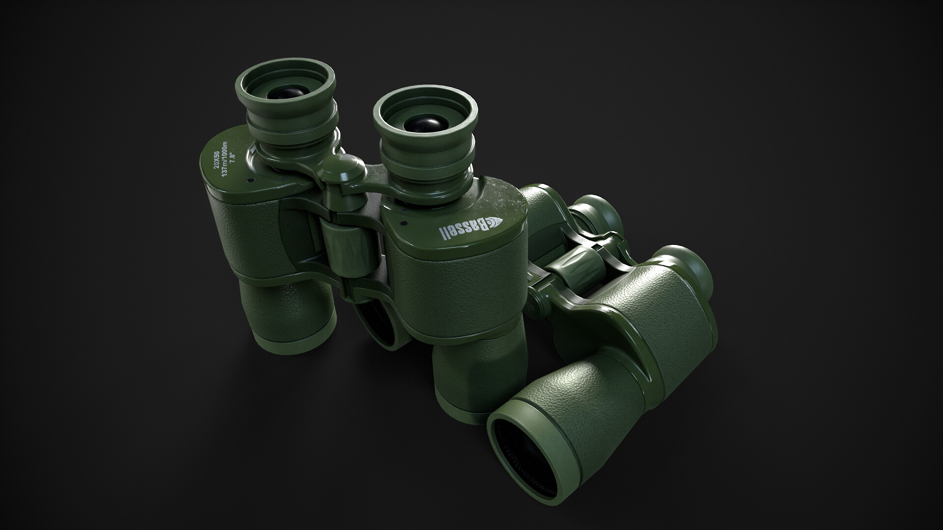 ArtStation - Binoculars Bassell 20x50 Green