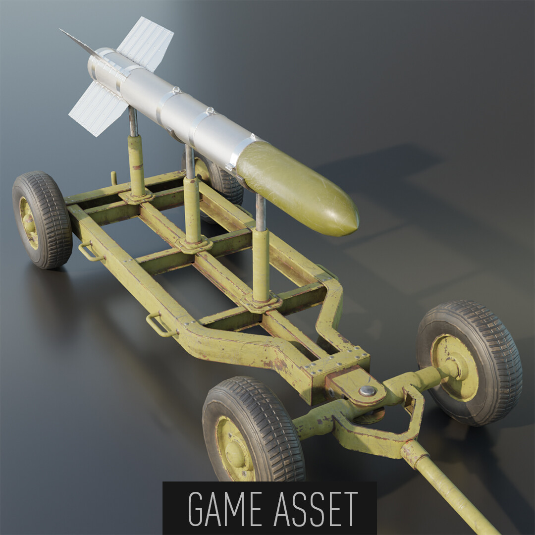 ArtStation - Game Art: Tiny Tim aircraft unguided rocket
