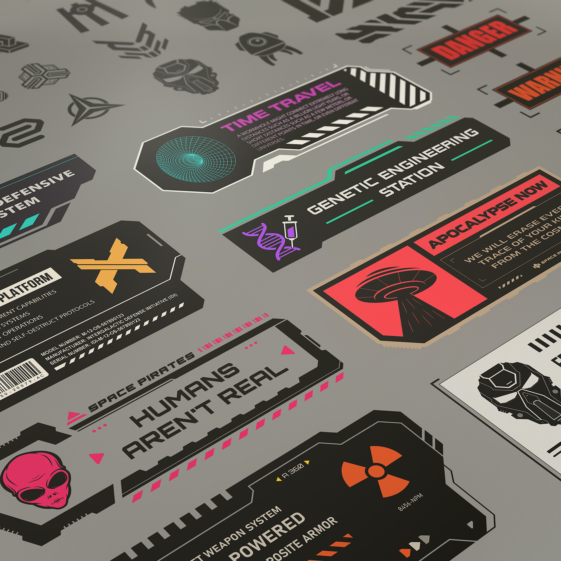 ArtStation - Sci-Fi Decals-Vol 02