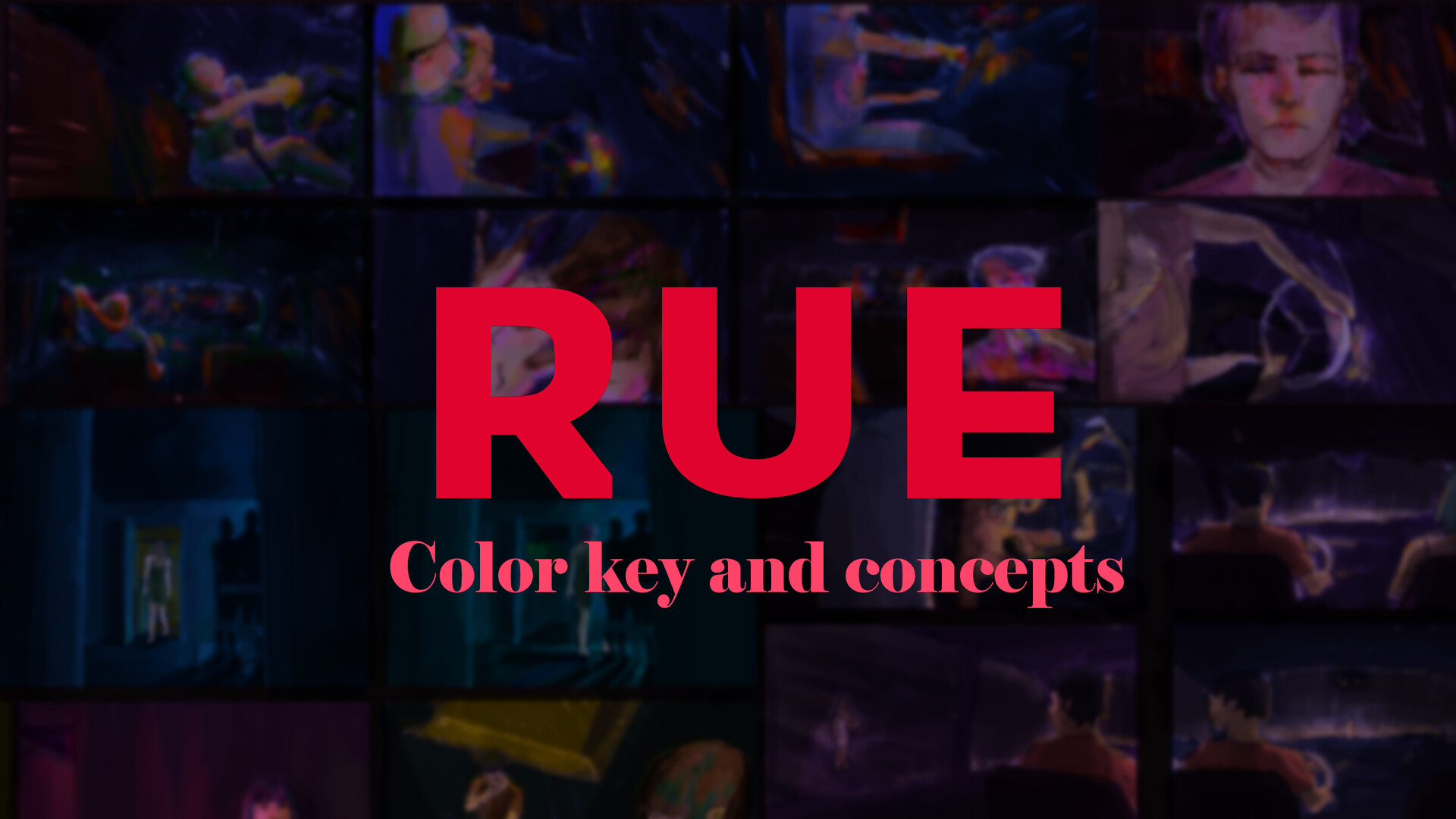 Alexandru Cosereanu - RUE : Color Key and Concepts
