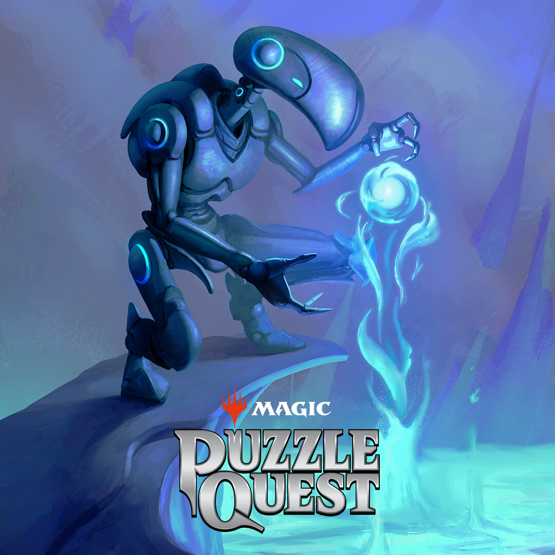 ArtStation - Silver Reflection | Magic: Puzzle Quest.