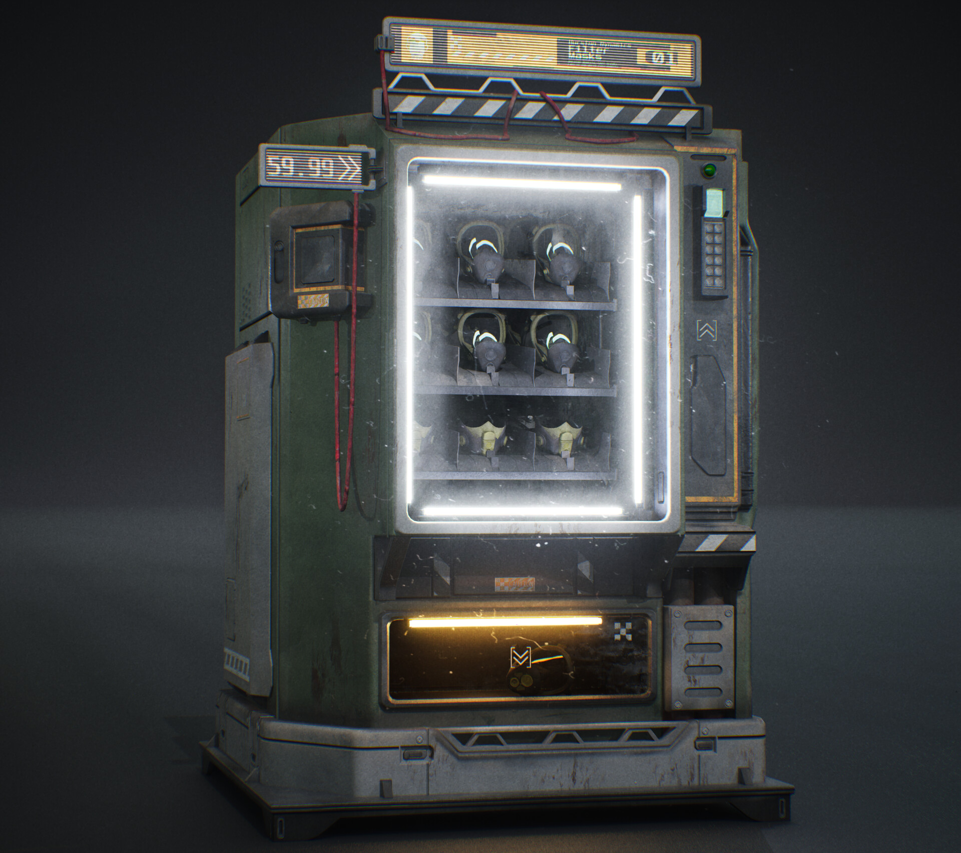 ArtStation - Gas Mask Vending Machine (Star Citizen Fan Art)