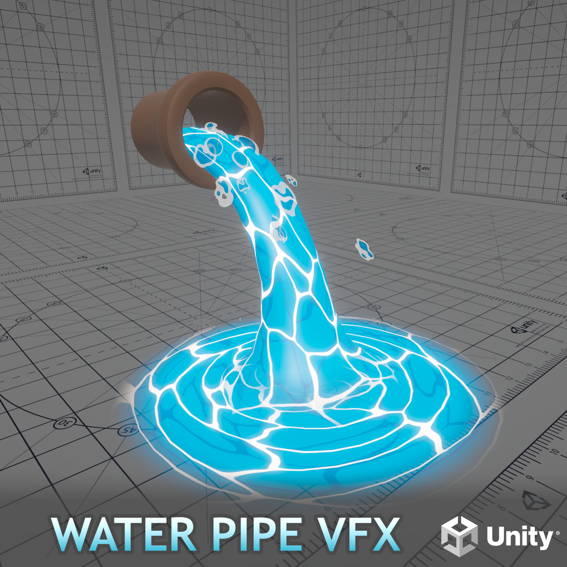 ArtStation - Stylized water pipe VFX