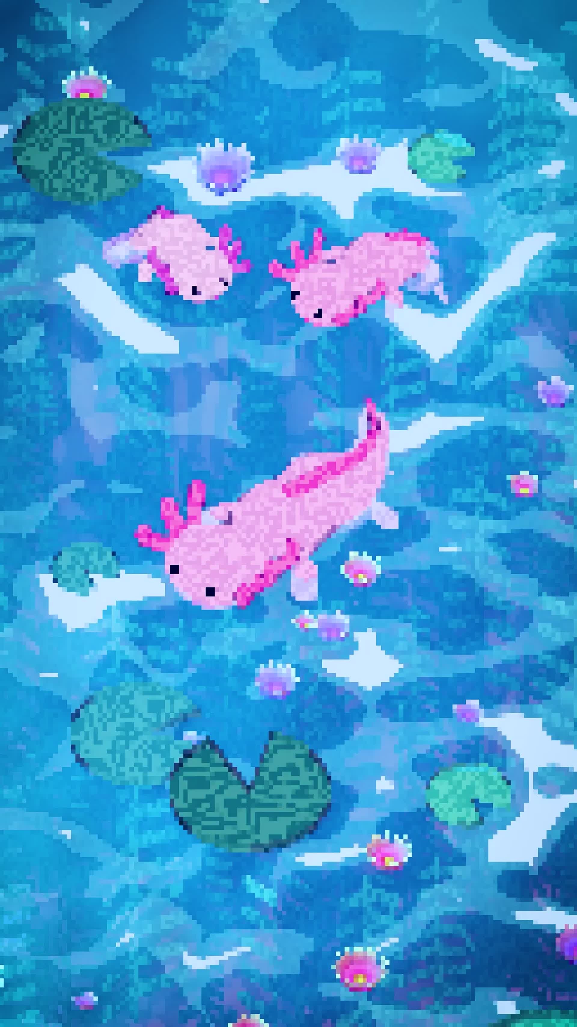 ArtStation - Axolotl Pixel Art Animation
