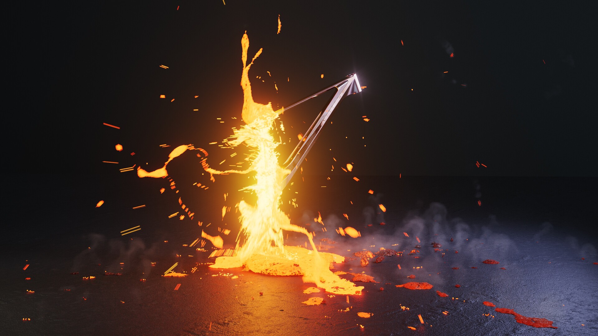 ArtStation - Lava Revealing Effect | Houdini FX