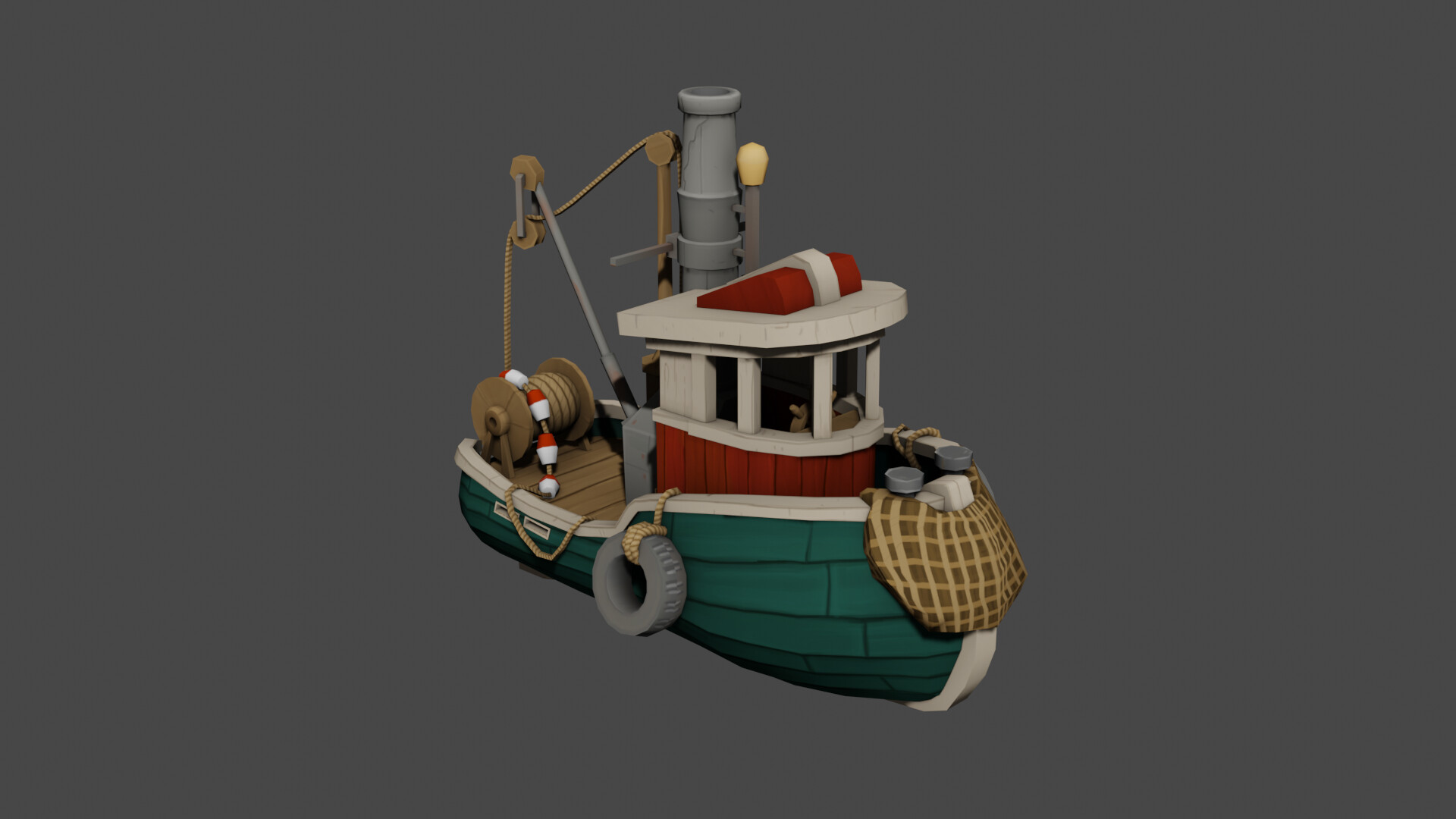 ArtStation - Small Fishing Boat
