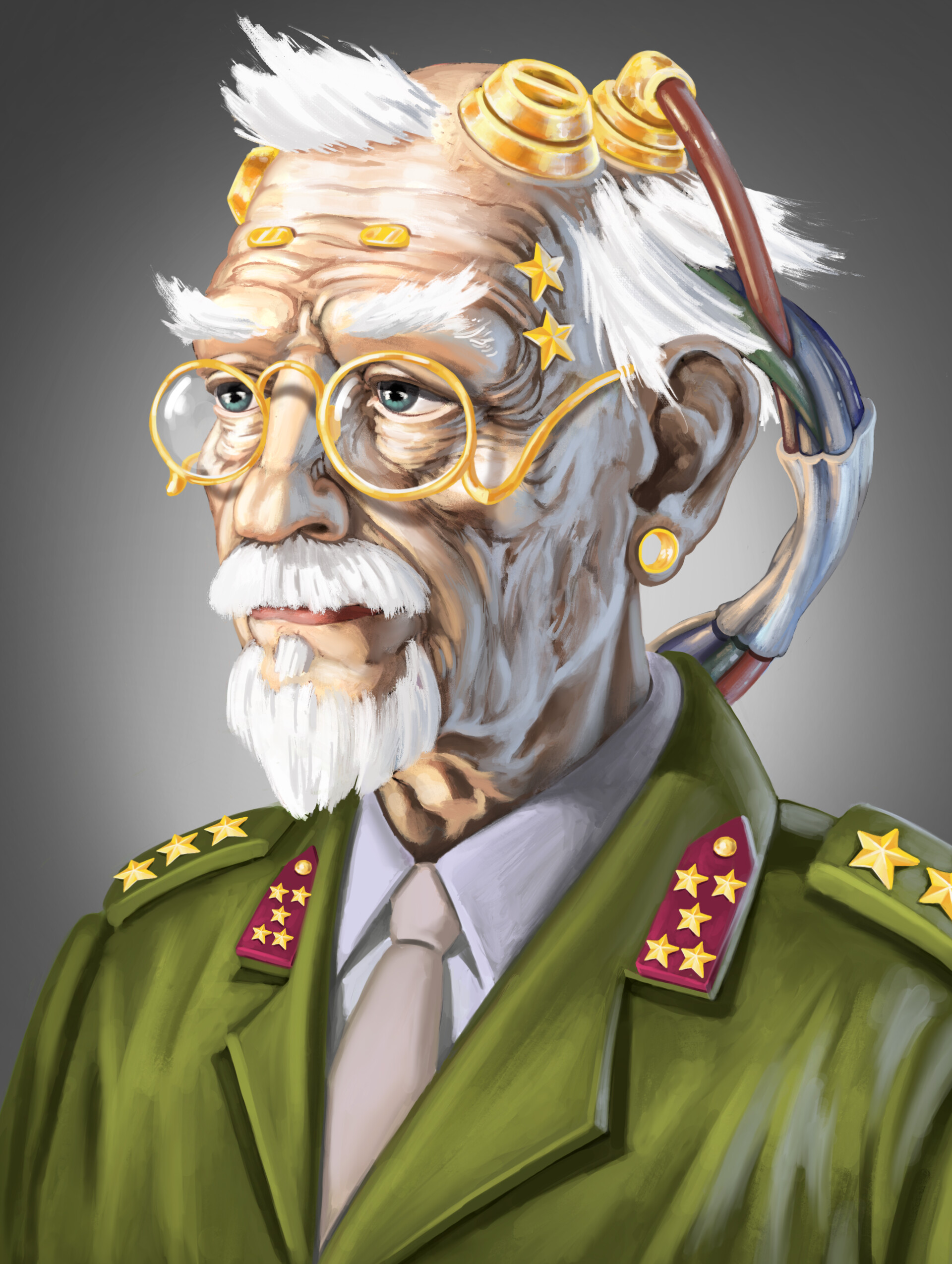 ArtStation - War veteran of the future