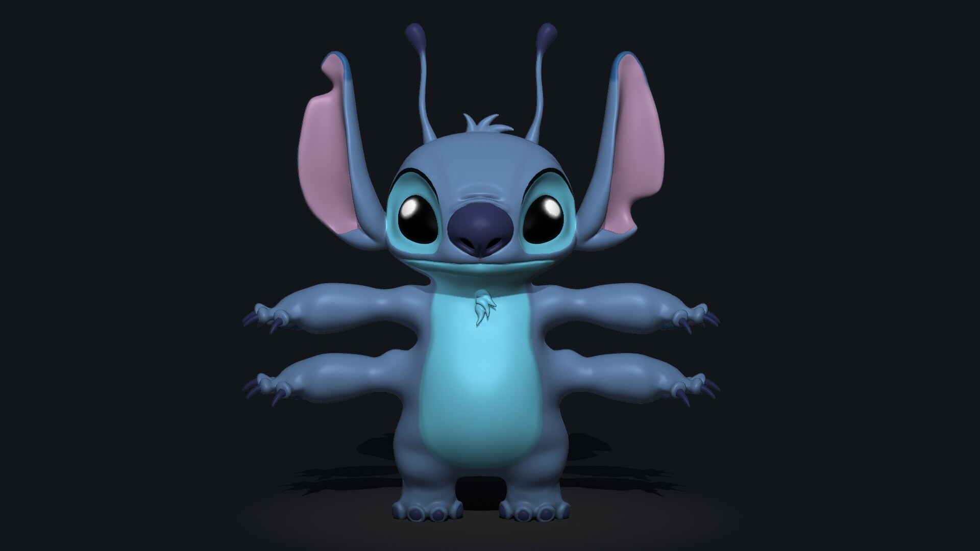 ArtStation - Model of Disney's "Stitch"