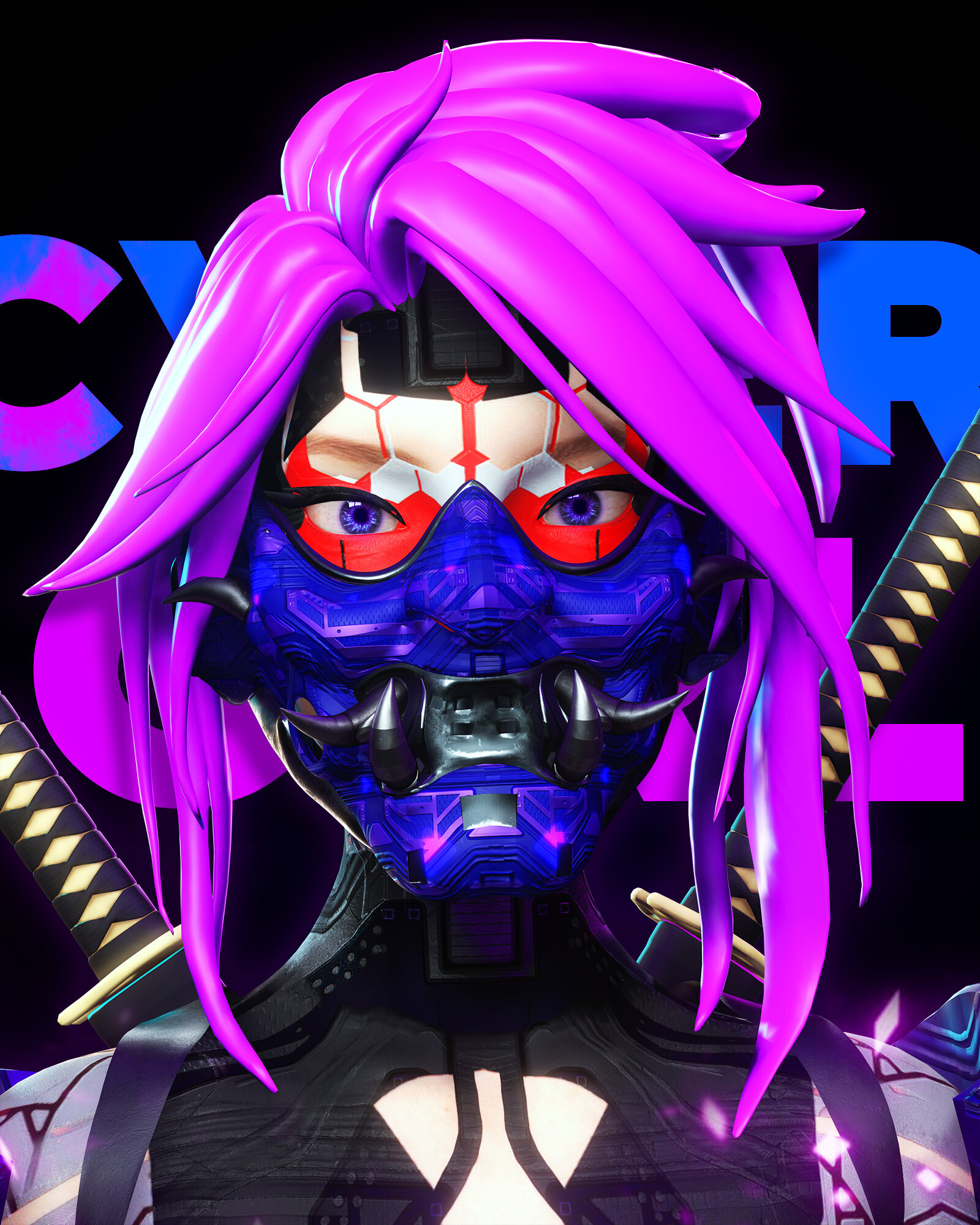 ArtStation - CYBER GEISHA WOMAN V3 BY Oscar Creativo