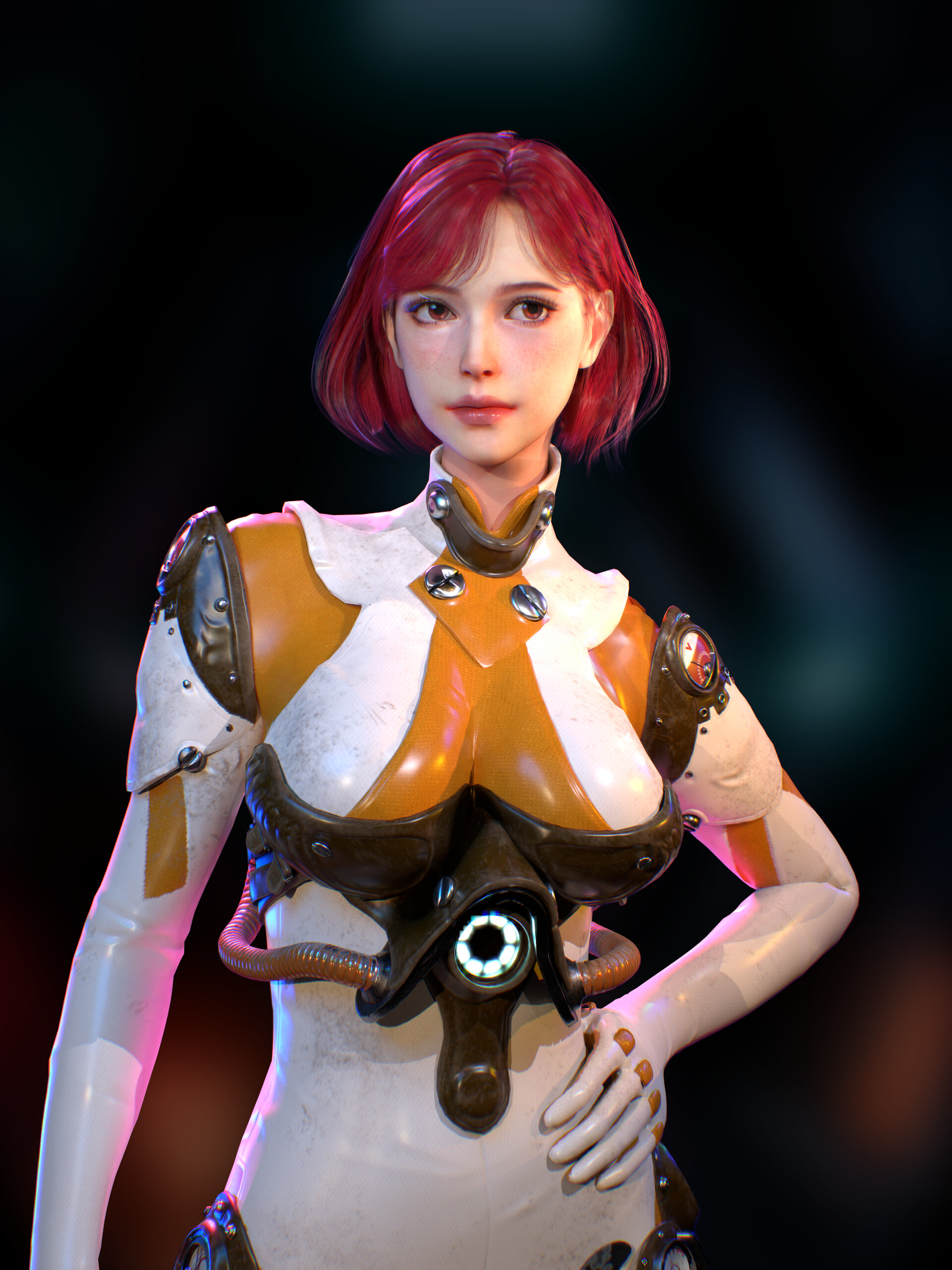 ArtStation - SF girl