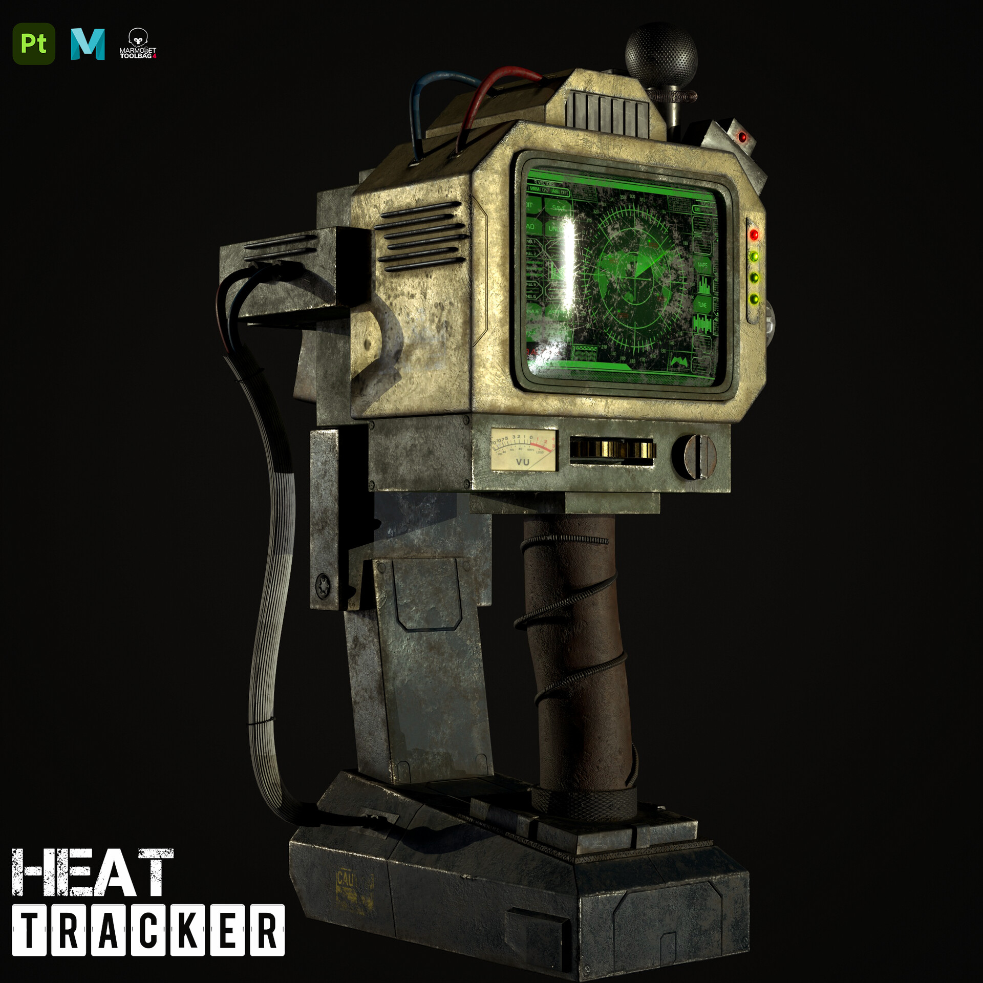 ArtStation - Post apocalyptic Heat Tracker