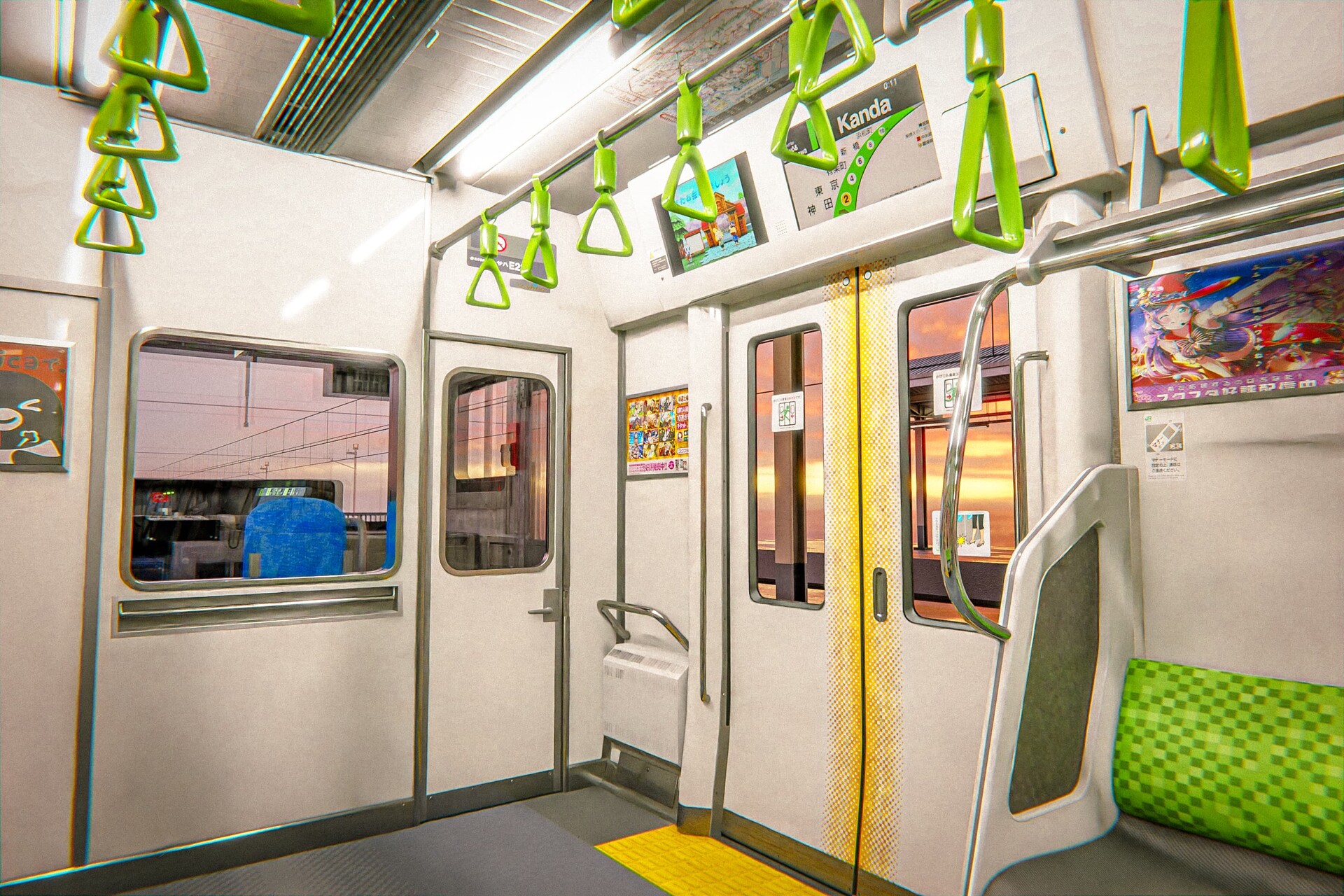 ArtStation - Yamanote E235 Interior Japan