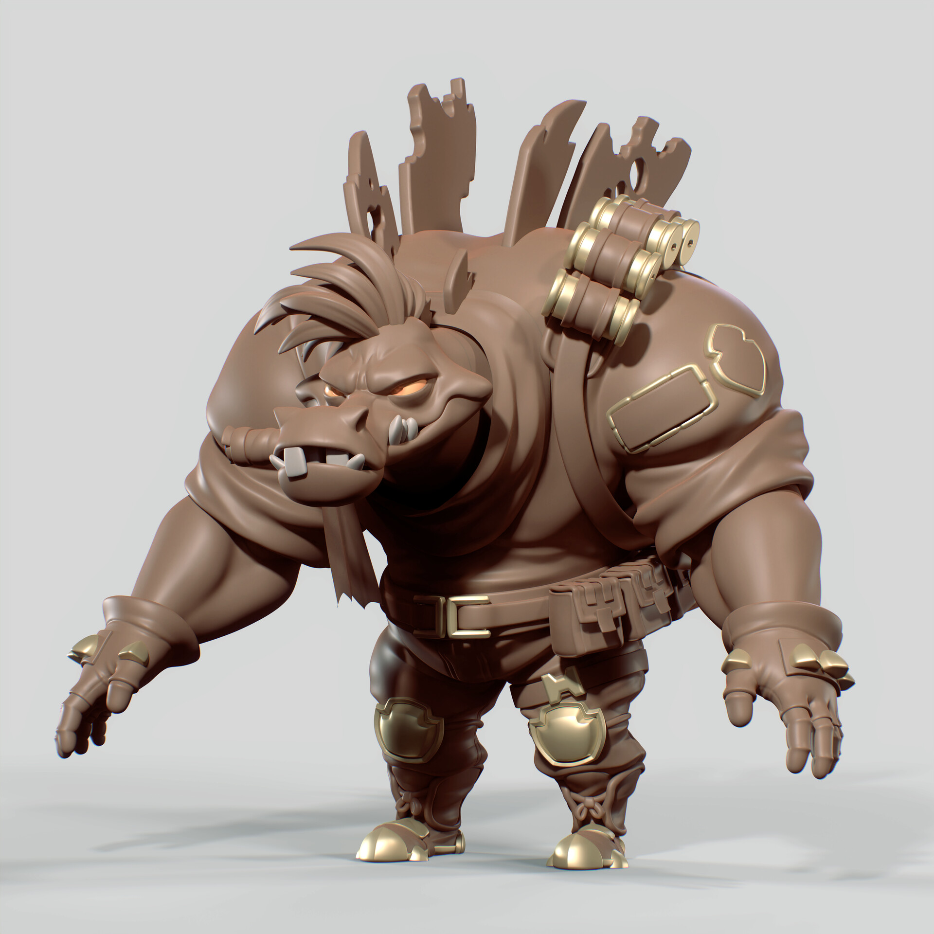 ArtStation - Stego Soldier Highpoly Render