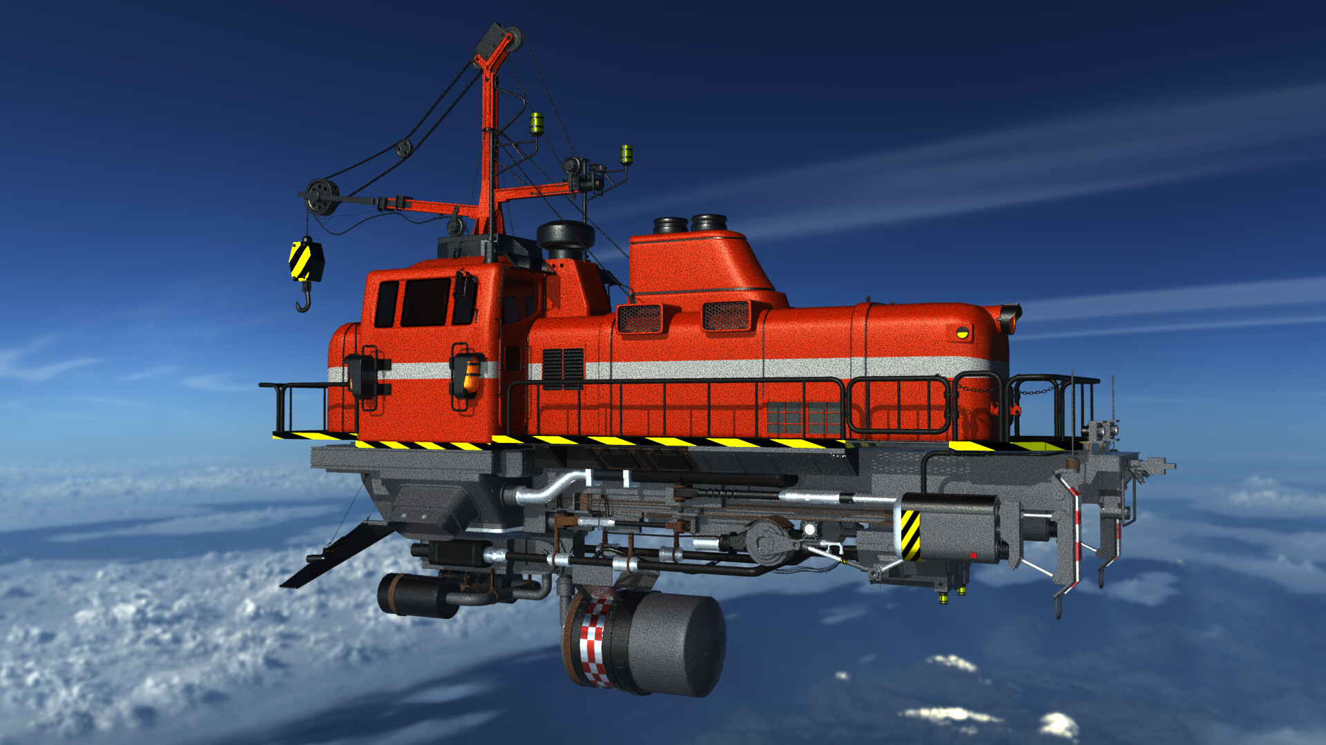 ArtStation - Flying Train