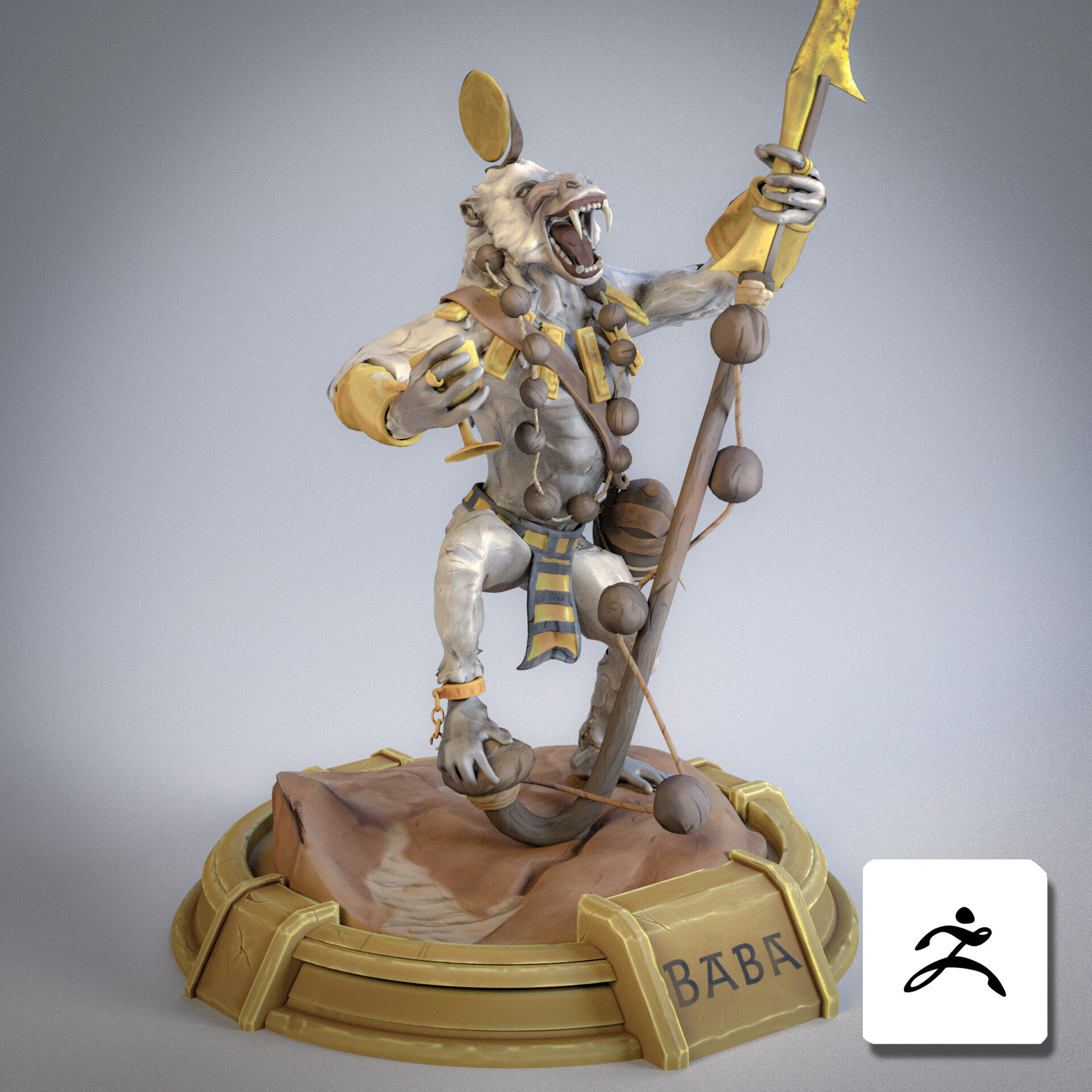 ArtStation - Baba Chess Pion Sculpting