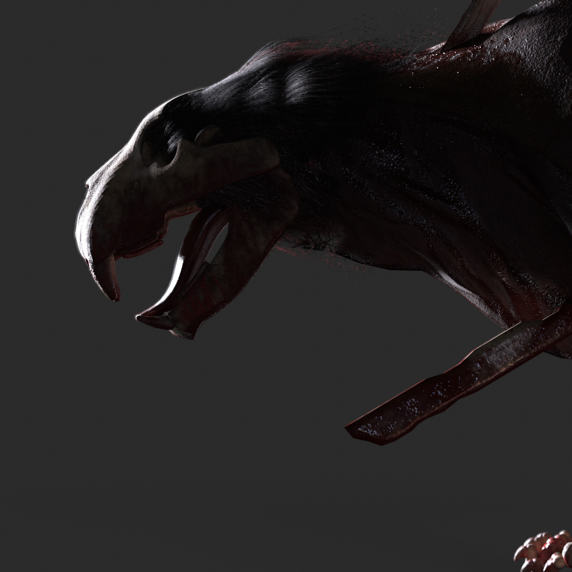 ArtStation - Burning Wood _ Creature [Bulgasal]