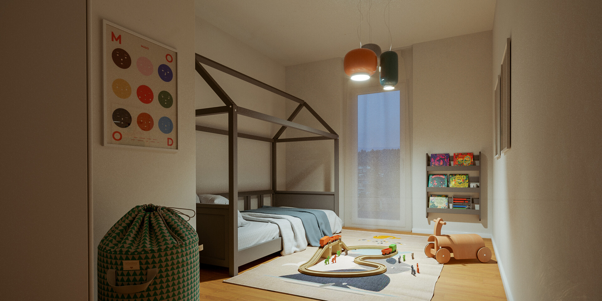 ArtStation - Interior Apartment - Housing Complex in Bern, Switzerland