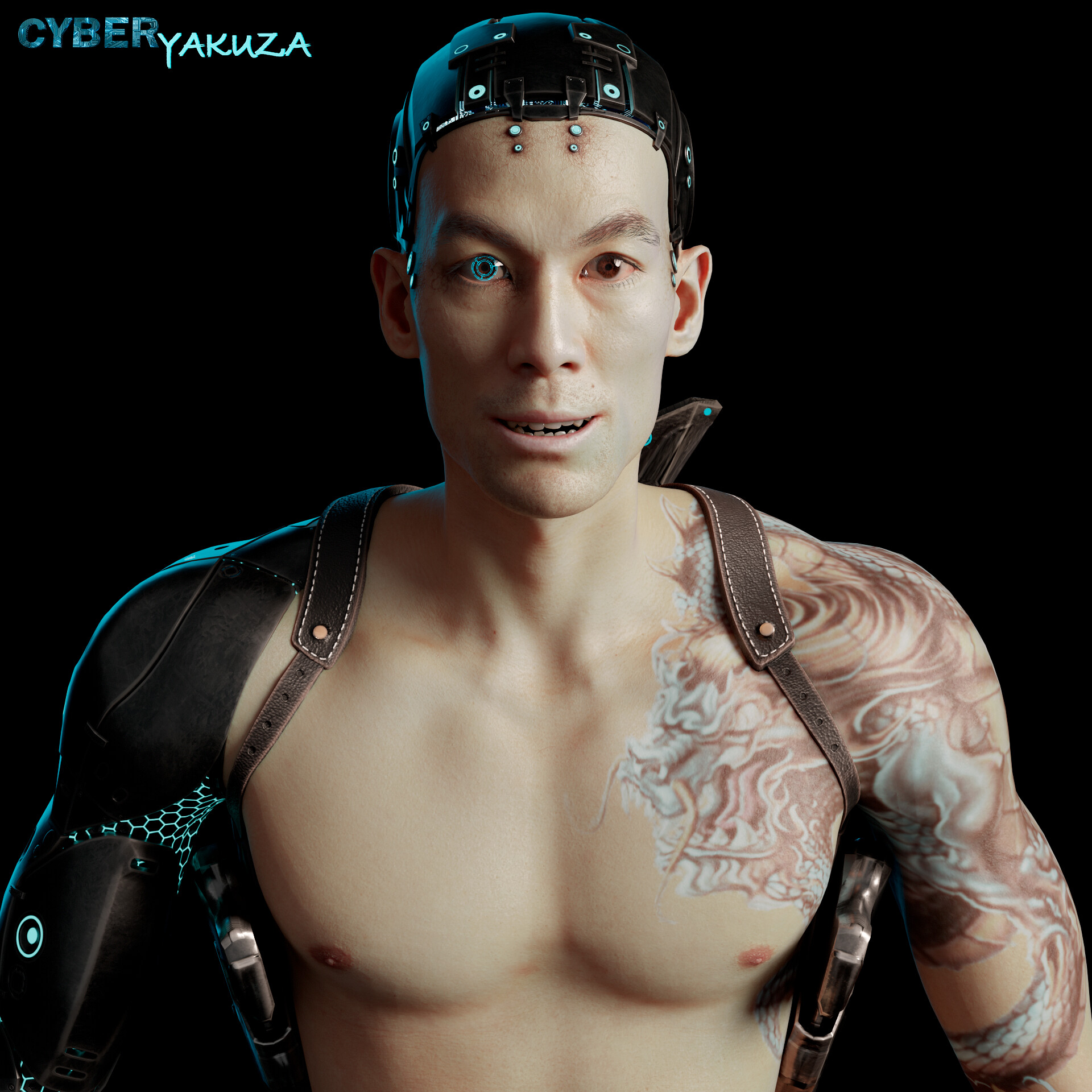 ArtStation - Cyber Yakuza soldier