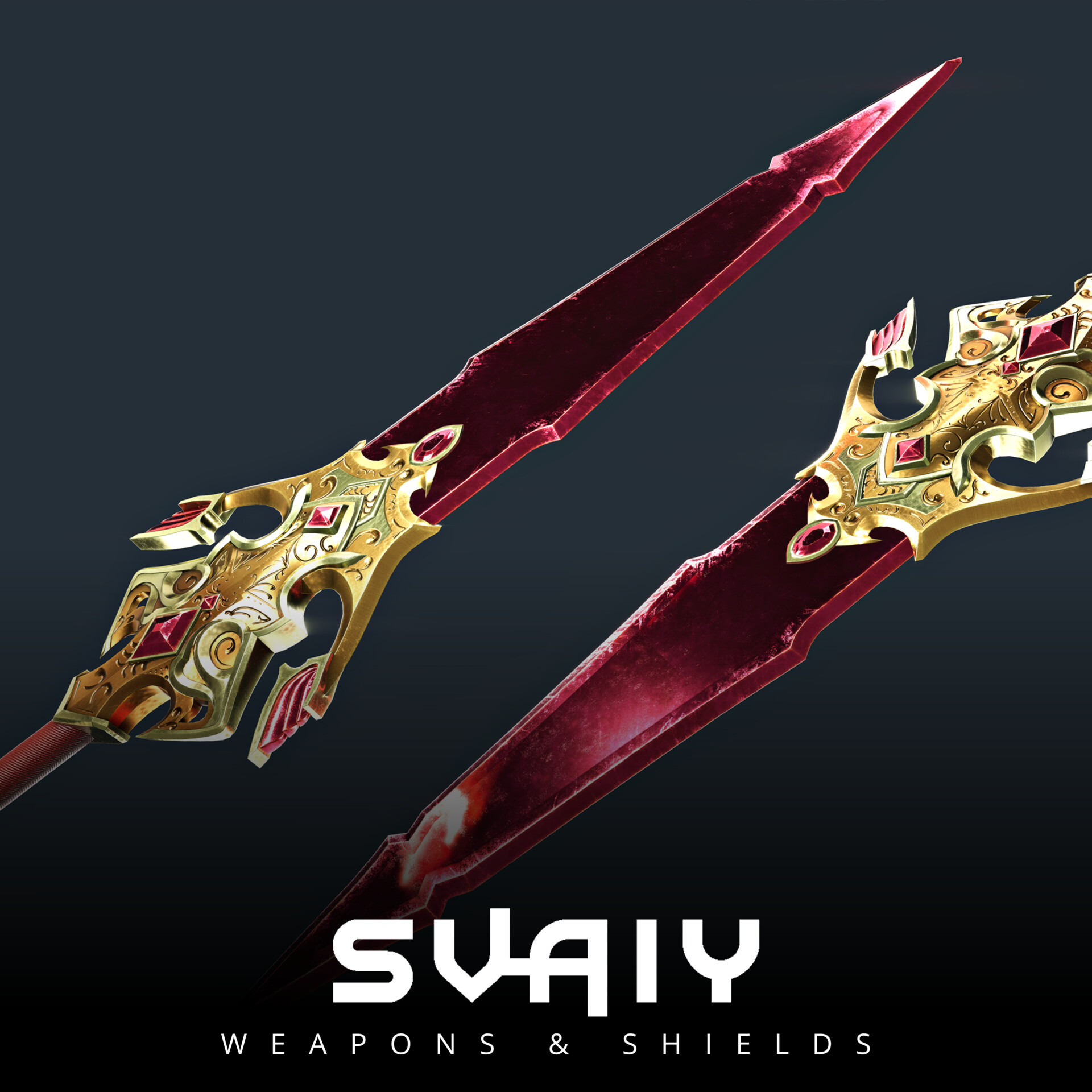 ArtStation - WEAPONS & SHIELDS 01 | ASSETS & ENVIRONMENT