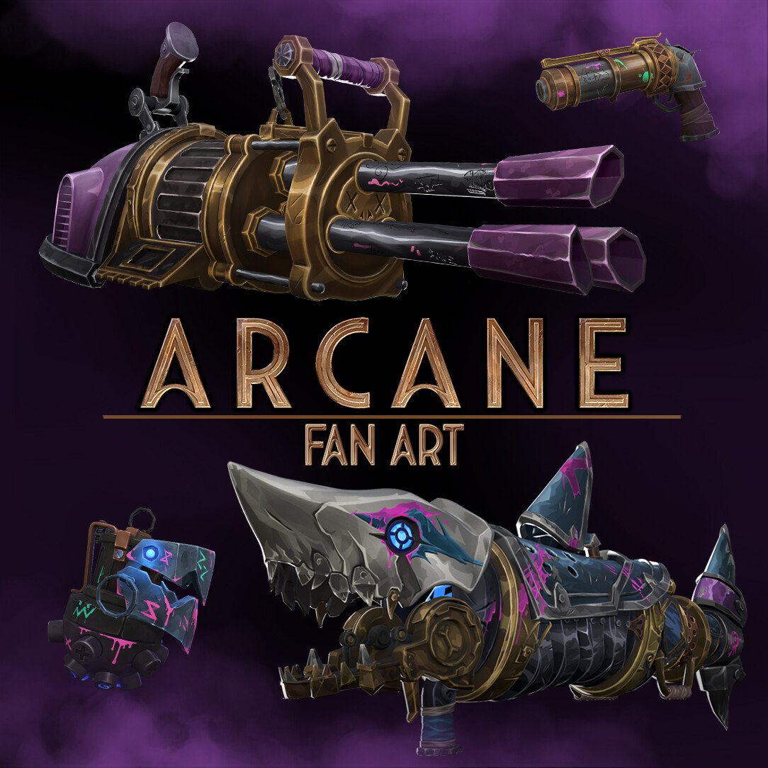 ArtStation - ARCANE - Weapons FanArt