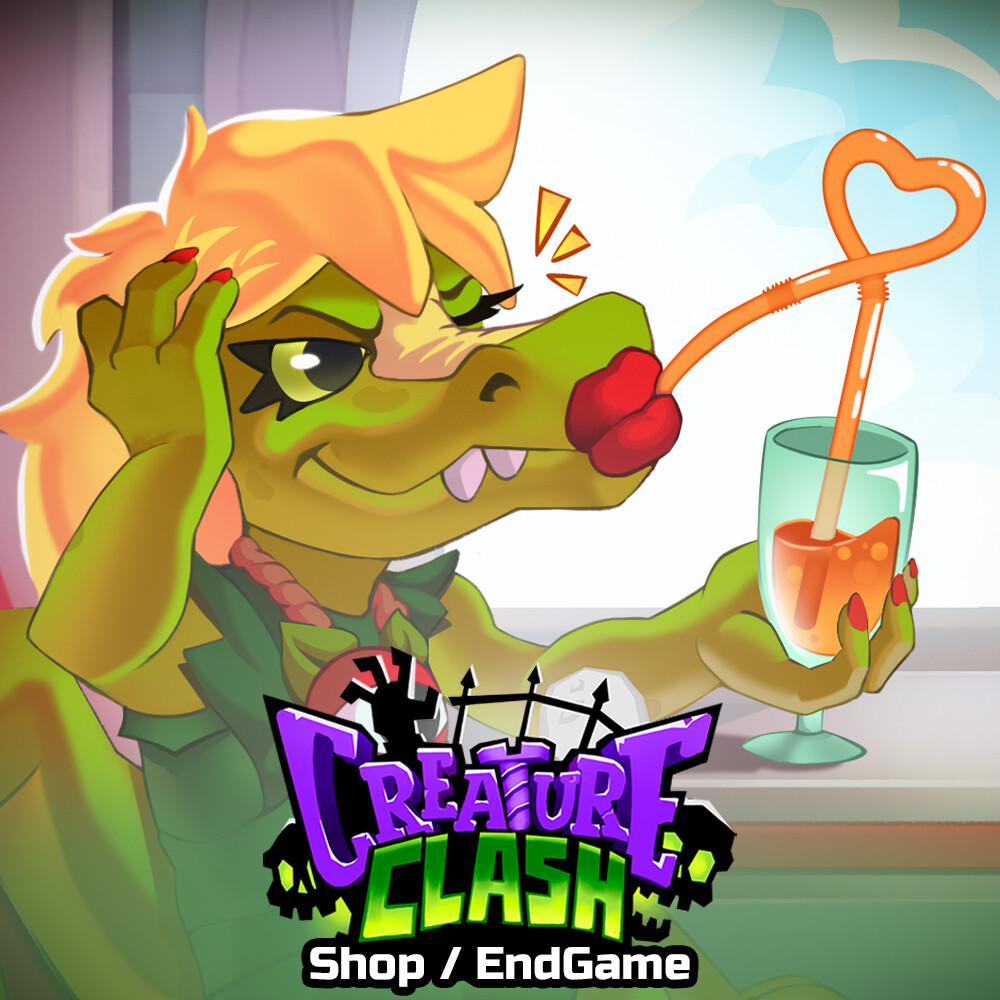 ArtStation - Creature Clash - Shop & End game screen