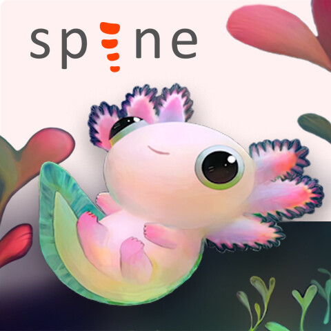 ArtStation - Axolotl Spine 2D animation