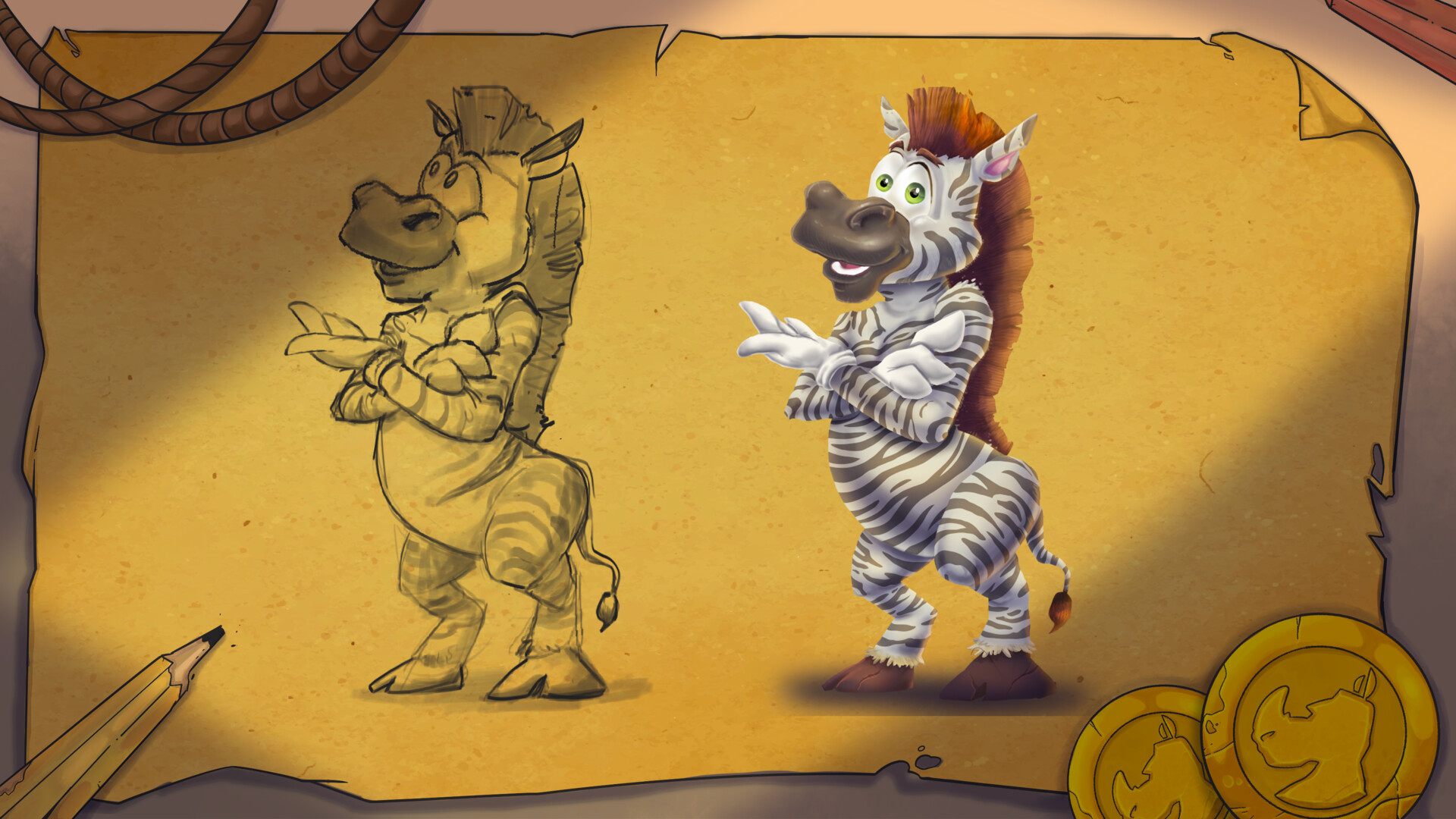 ArtStation - Zebra Character Concept