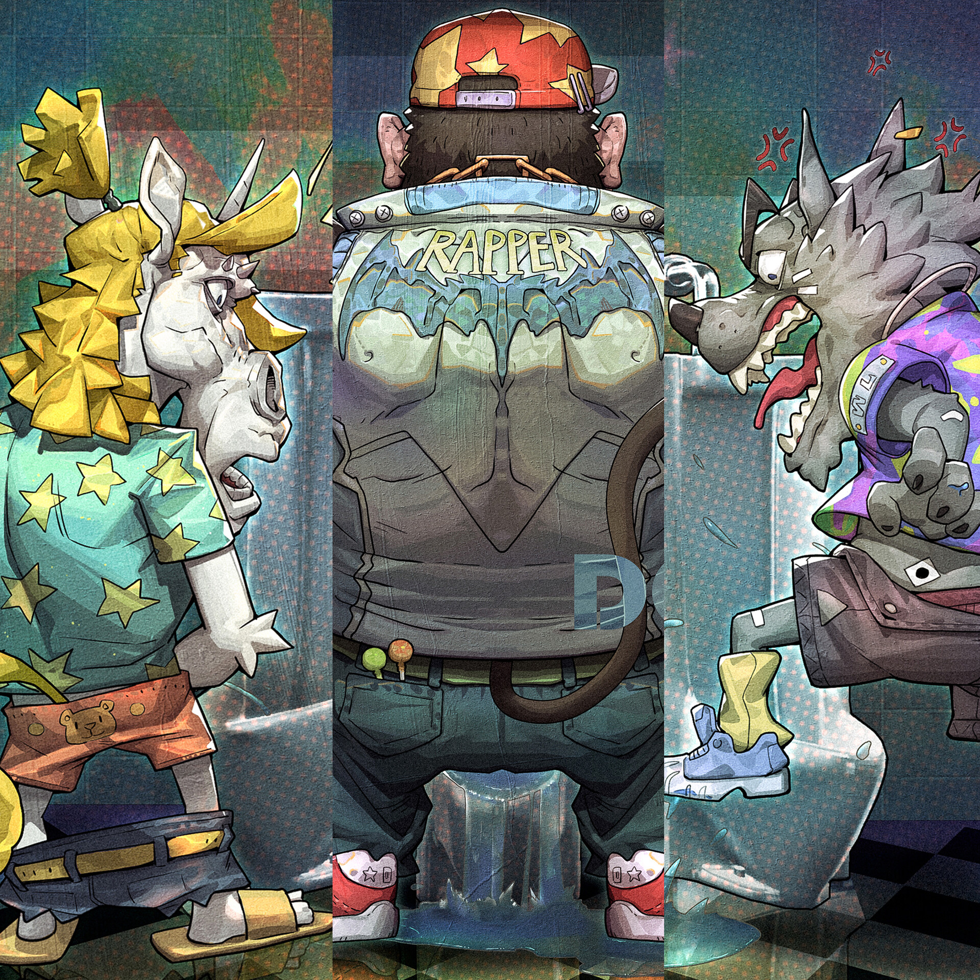 ArtStation - Envy, happiness and anger