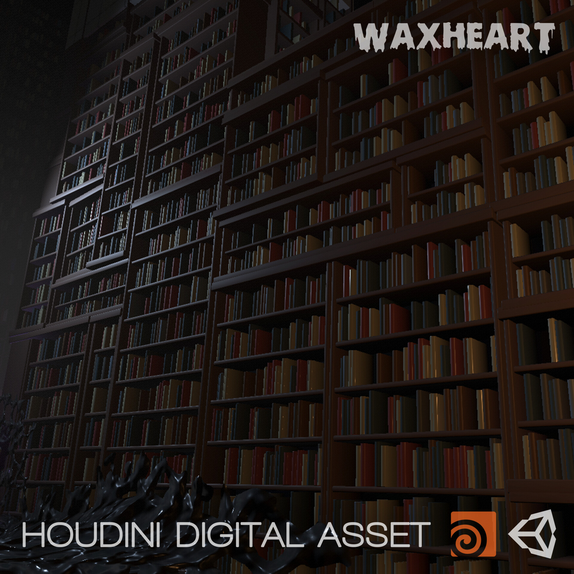 ArtStation - Bookcase Generator - A Houdini Digital Asset for Unity