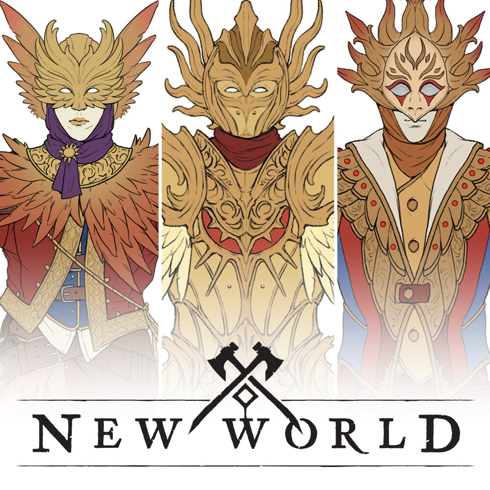 ArtStation - New World - Rising Phoenix Armor Skins