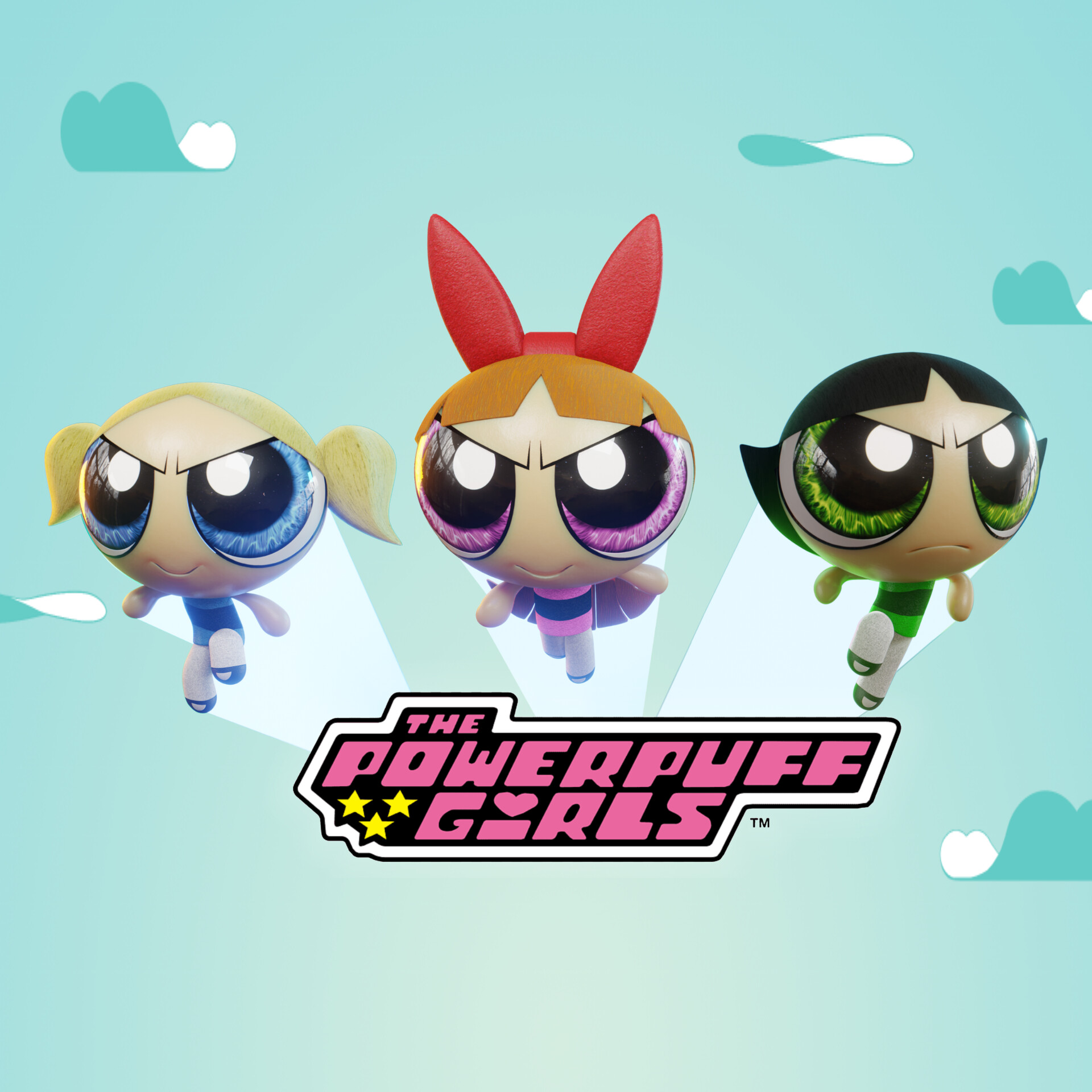 ArtStation - The Power Puff Girls - Bubbles, Buttercup and Blossom