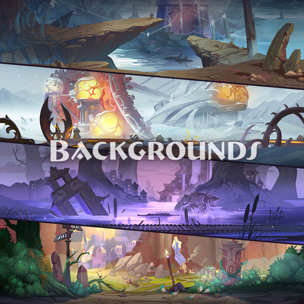 ArtStation - Sansara - Stylized background game art