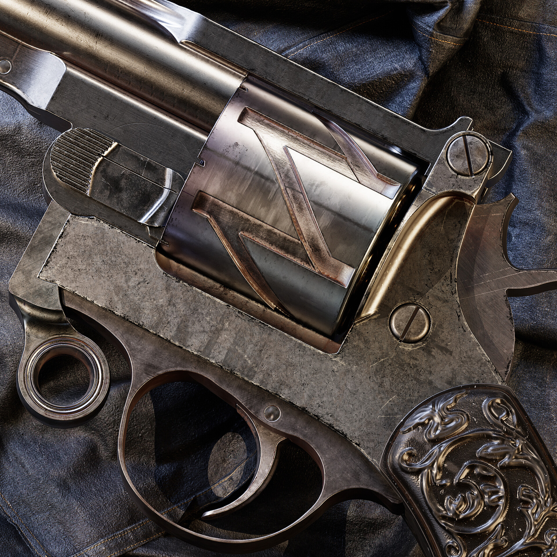 ArtStation - Mauser c78 revolver