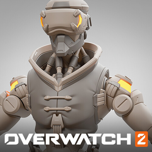 ArtStation - Overwatch 2 - Cybermonk Zenyatta Highpoly