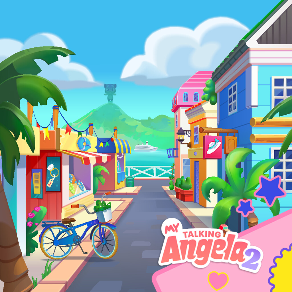 ArtStation - My Talking Angela 2 - Buenos Meowes (vertex color)