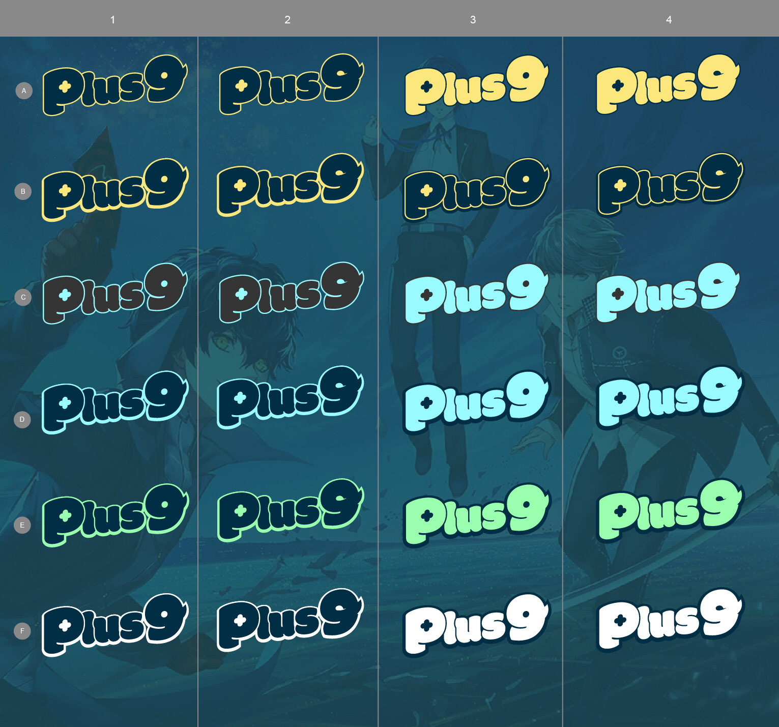 ArtStation - Plus9 Logo Mark Proofing Grids