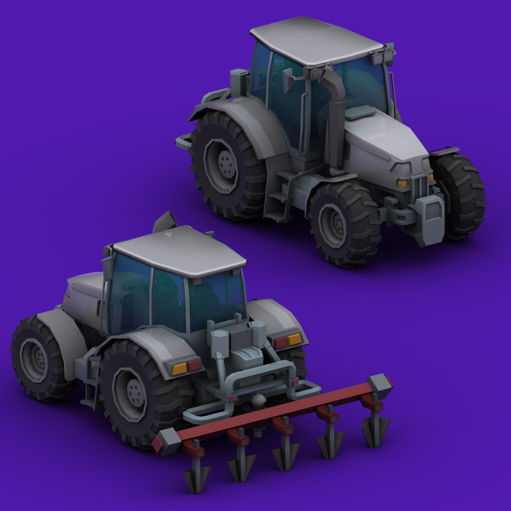 ArtStation - Tractor 3D
