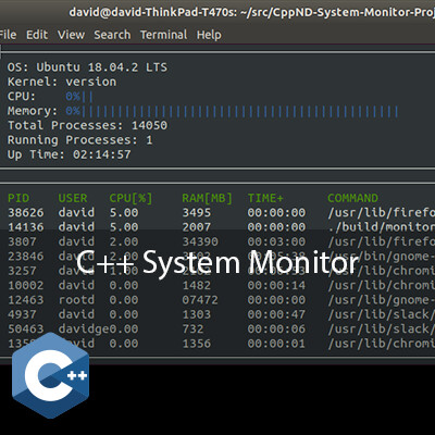 Zihe X - C++ Project: System Monitor