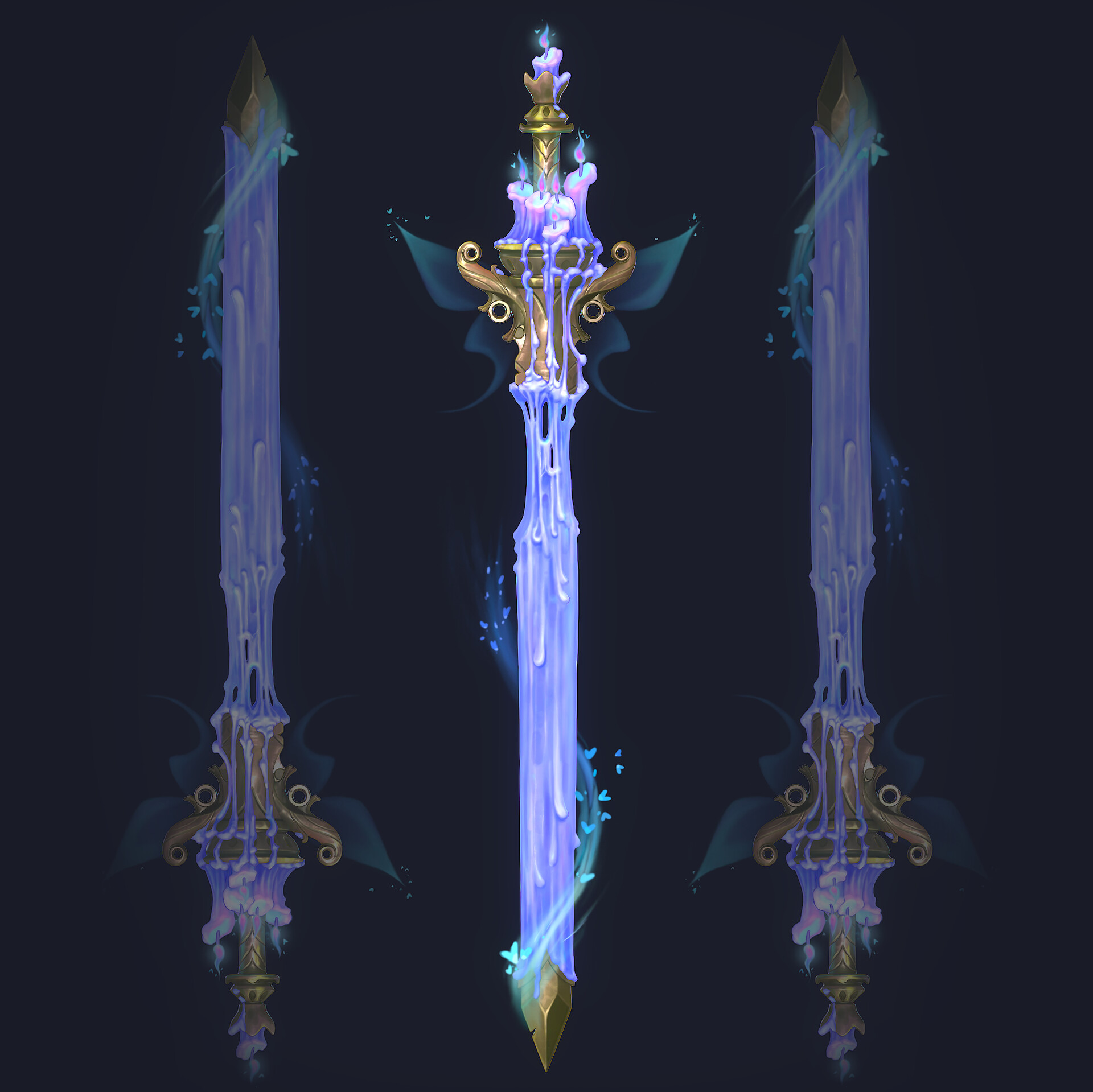 ArtStation - Candle: The Unending Lunar Flame - 3D Stylized Sword