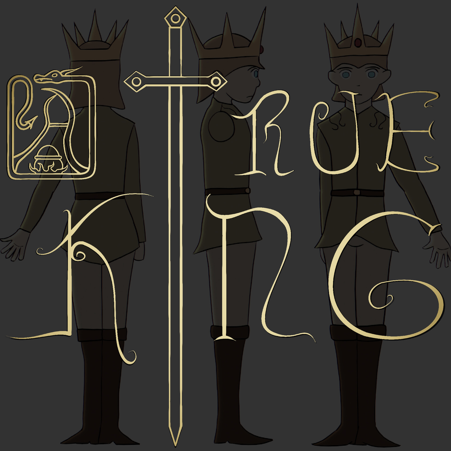 ArtStation - A True King - Character Sheets