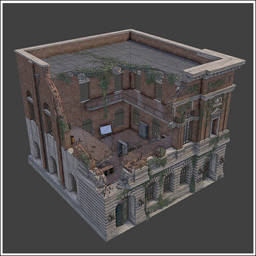 ArtStation - Office Building Ruins