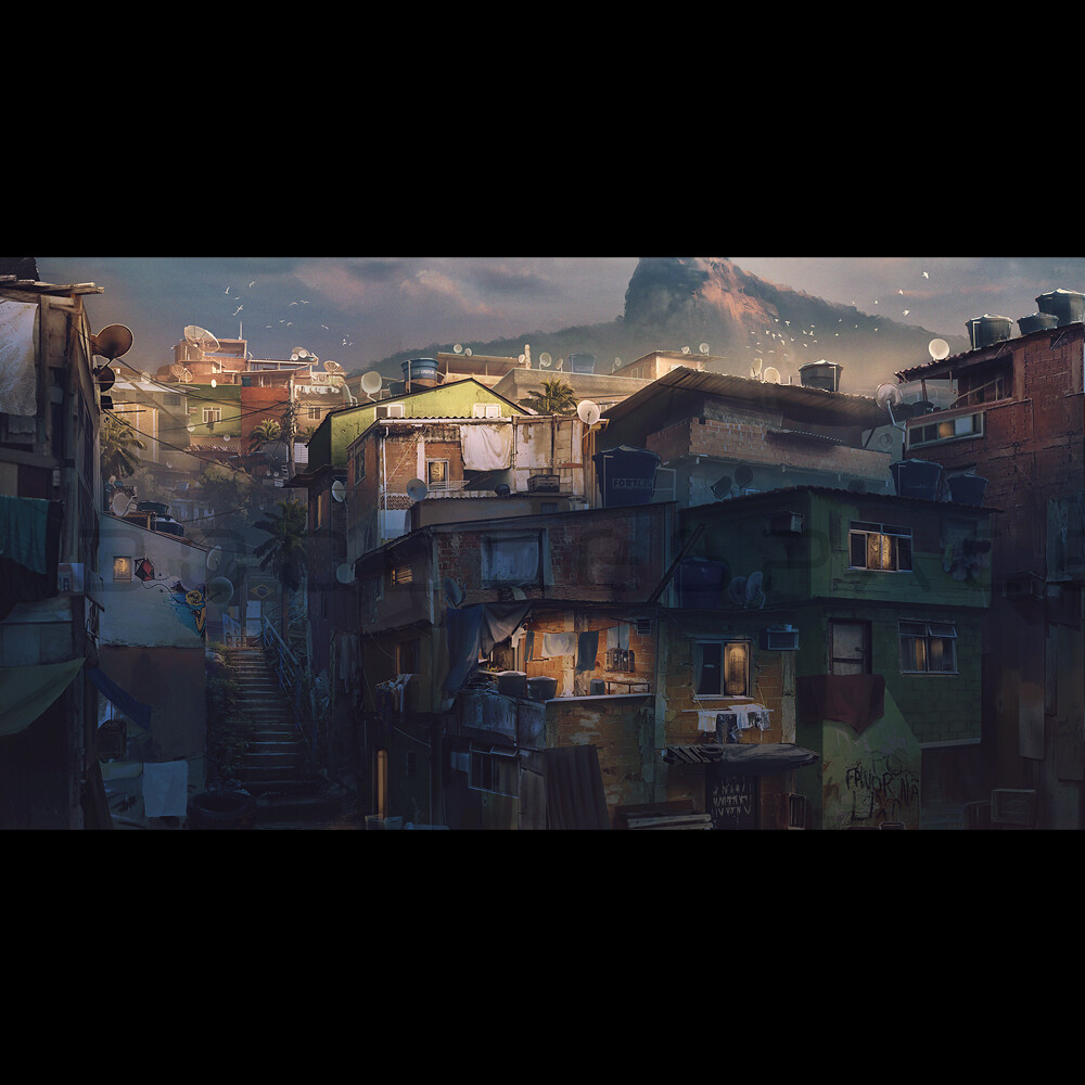 ArtStation - Favelas in Rio