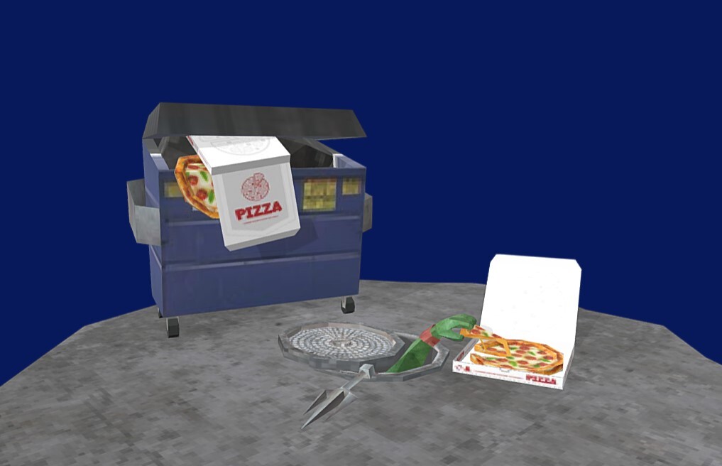 ArtStation - Ps1 style TMNT scenery