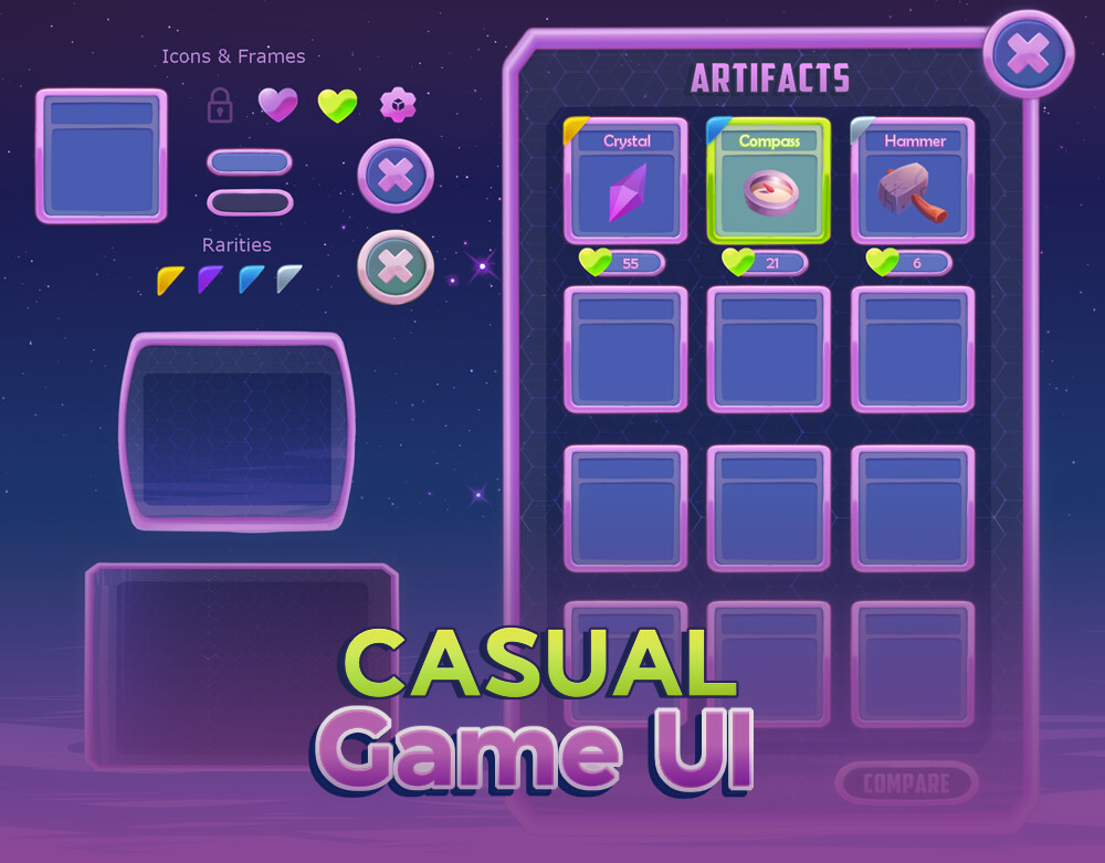 ArtStation - Casual Game UI pack