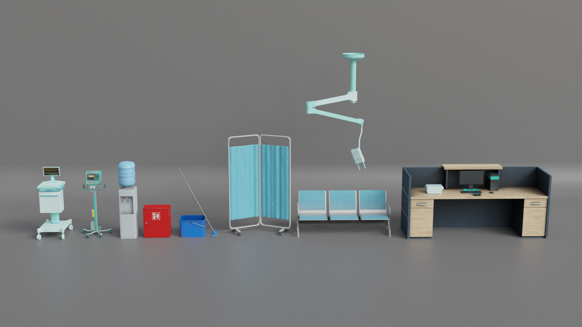 ArtStation - VR ready hospital props