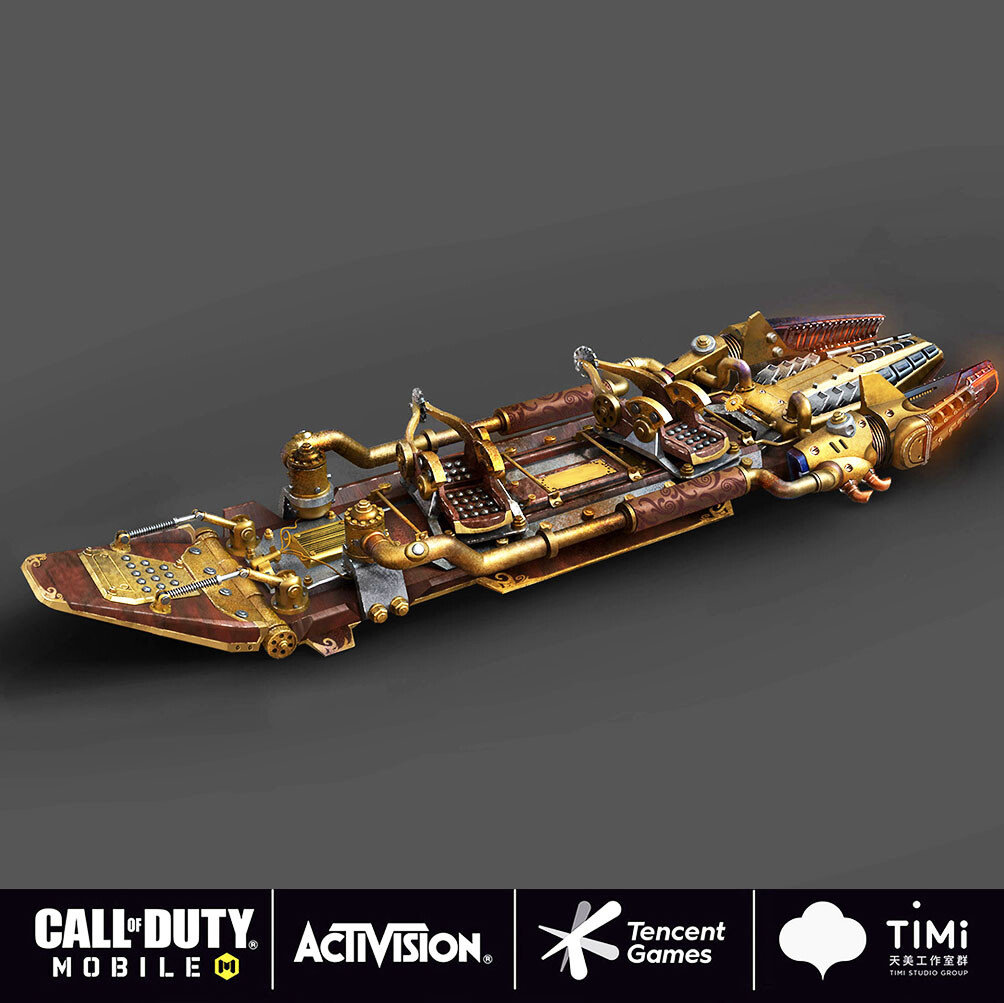 ArtStation - Vehicle-Steampunk Skateboard