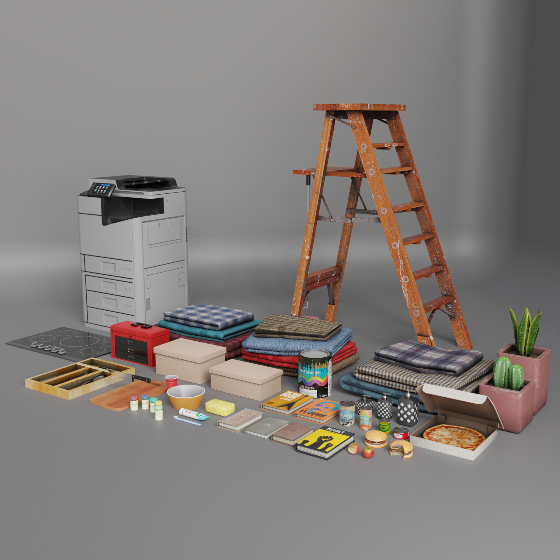 ArtStation - VR Ready indoor props