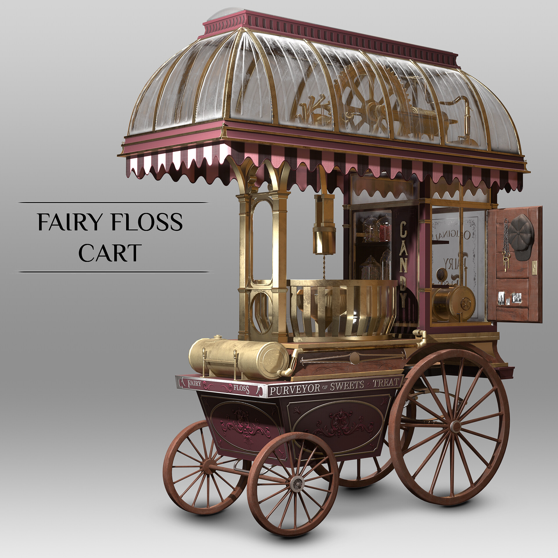 ArtStation - Fairy Floss Cart
